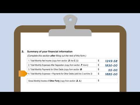 Completing The Financial Declaration