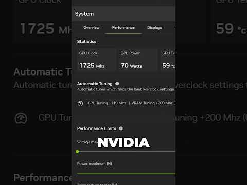 Nvidia App Secret Setting to Boost FPS #fpsboost #nvidia #overclocking