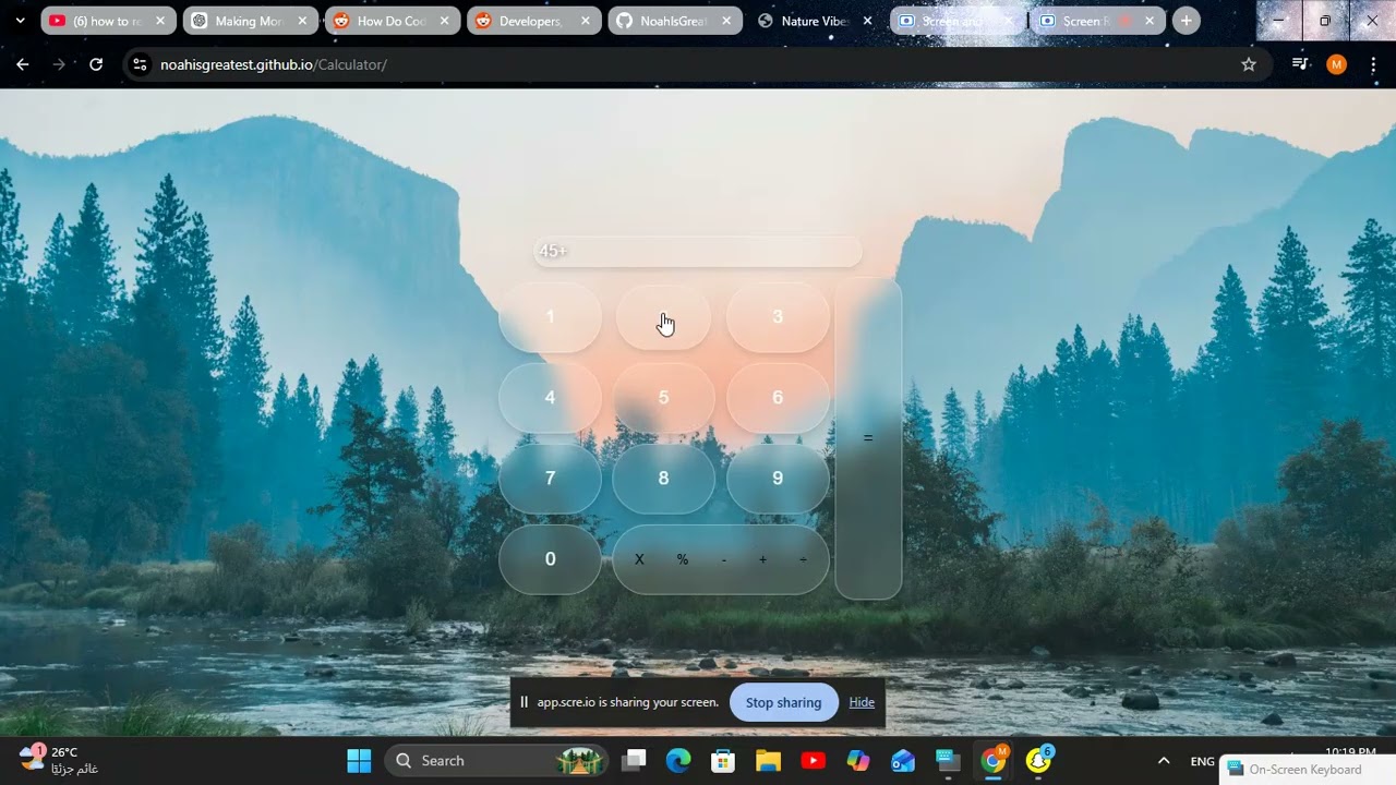 Modern Calculator Github (HTML, CSS, JavaScript)