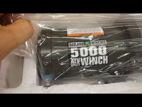Unboxing a 5000lb harbor freight winch