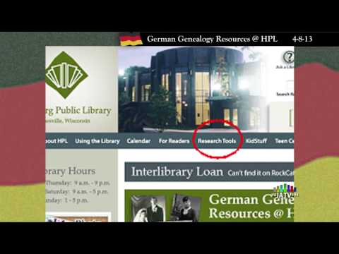German Geneology @ Hedberg Public Library