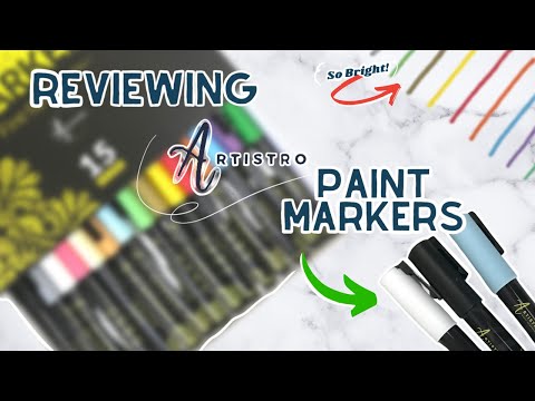 Artistro Acrylic Paint Markers Review // Artistro Paint Pens