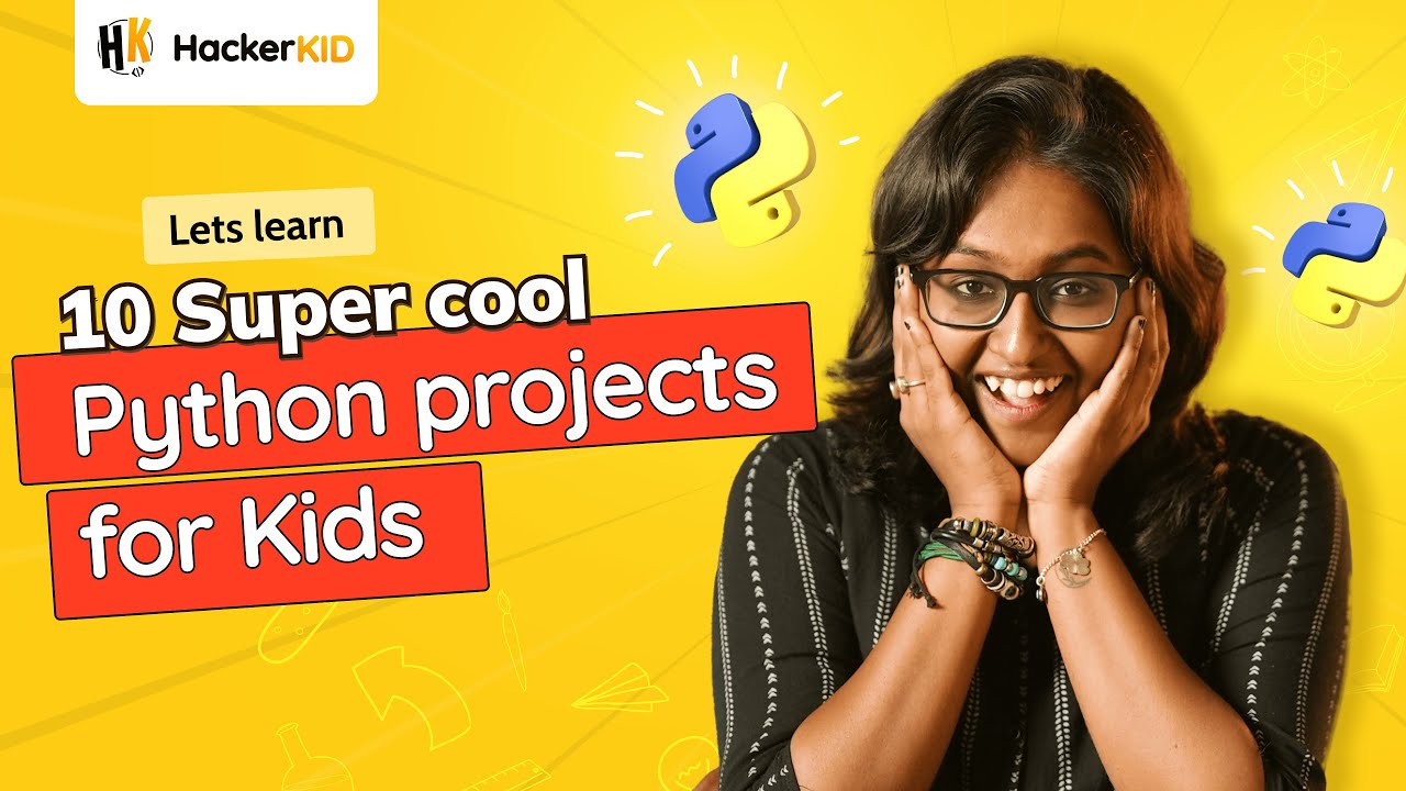 Must Try Beginner Friendly Python Projects for Children | HackerKID | Python Programming | Coding