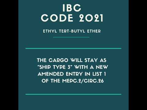 IBC CODE 2021- ETBE