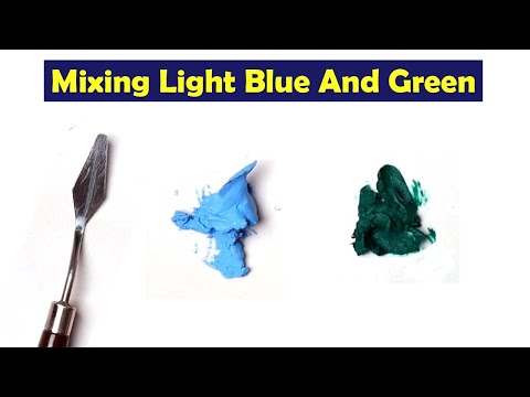 Mixing Light Blue And Green - What Color Make Light Blue And Green - Mix Acrylic Colors