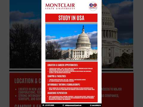 Study In Montclair State University - USA