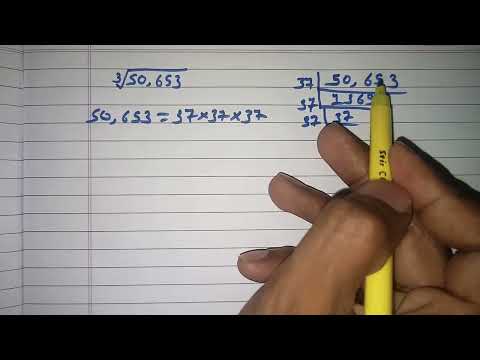 Cube Root of 50653 by Prime Factorization Method