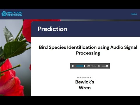 Automated Bird Species Identification using Audio Signal Processing and Neural Network | Python