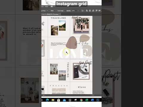 Instagram feed - grid design with Photoshop #instagramfeed