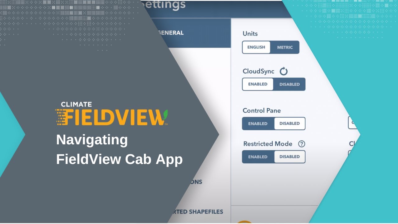 Cab App - Settings - General