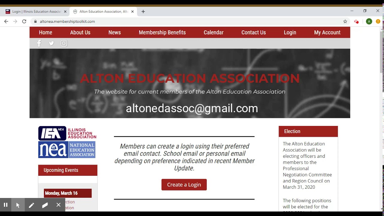 Member Login to IEA