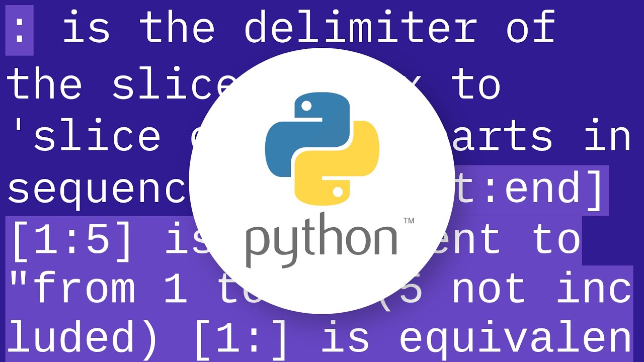Colon (:) in Python list index