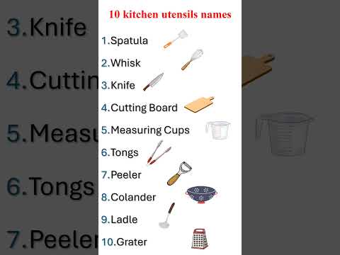 Top 10 Essential Kitchen Utensils Names for Beginners