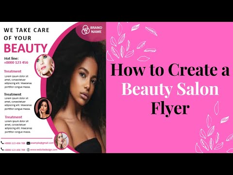 How to Create a Beauty Salon Flyer in MS Word #flyer