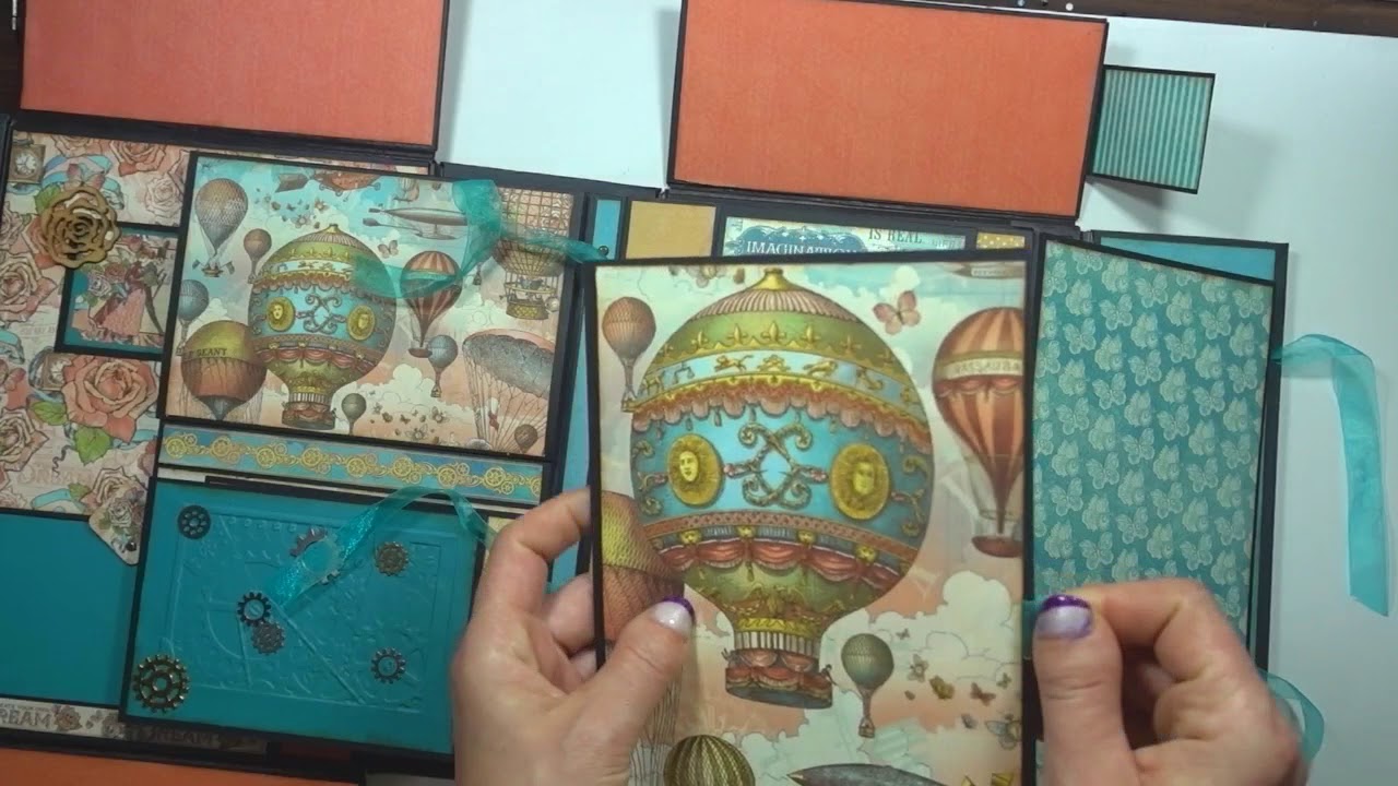 Graphic 45 Imagine Mini Album PDF Tutorial