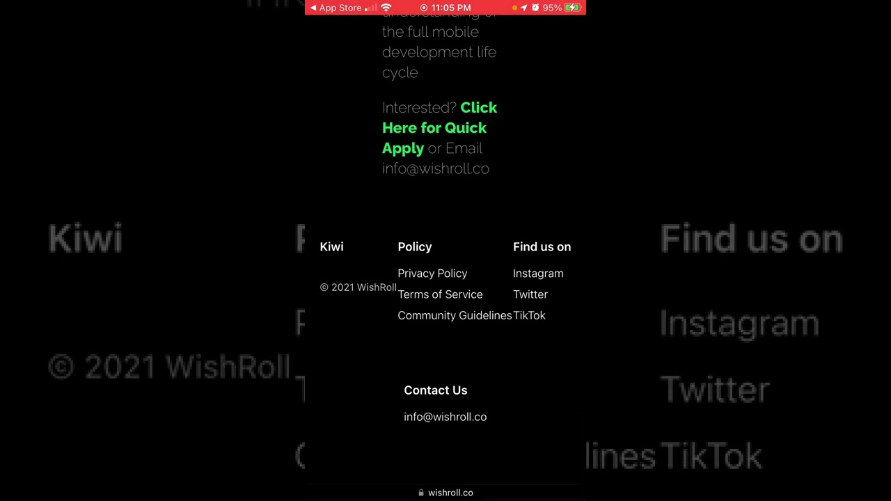 How to contact support in Kiwi widget app?