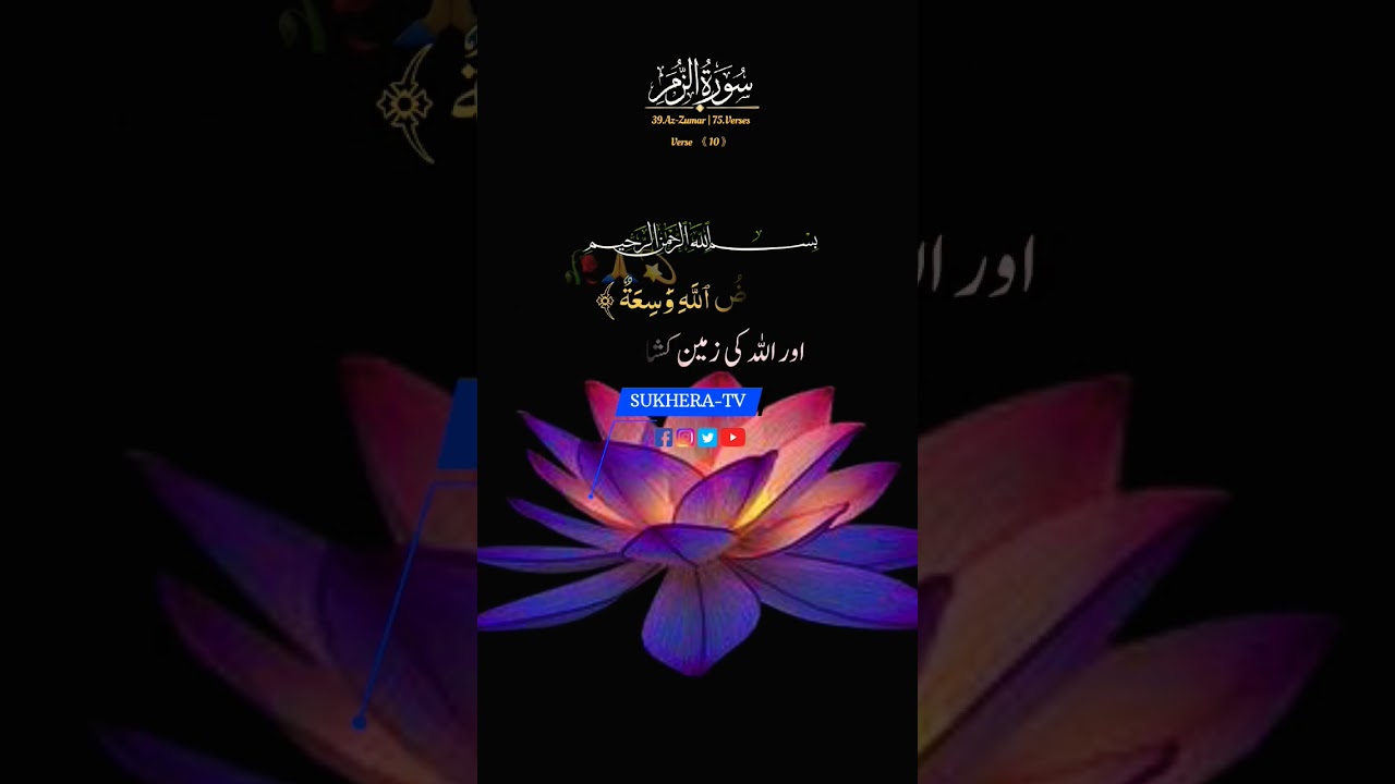 Surah Az Zumar Ayat 10 qurantranslation sukheratv