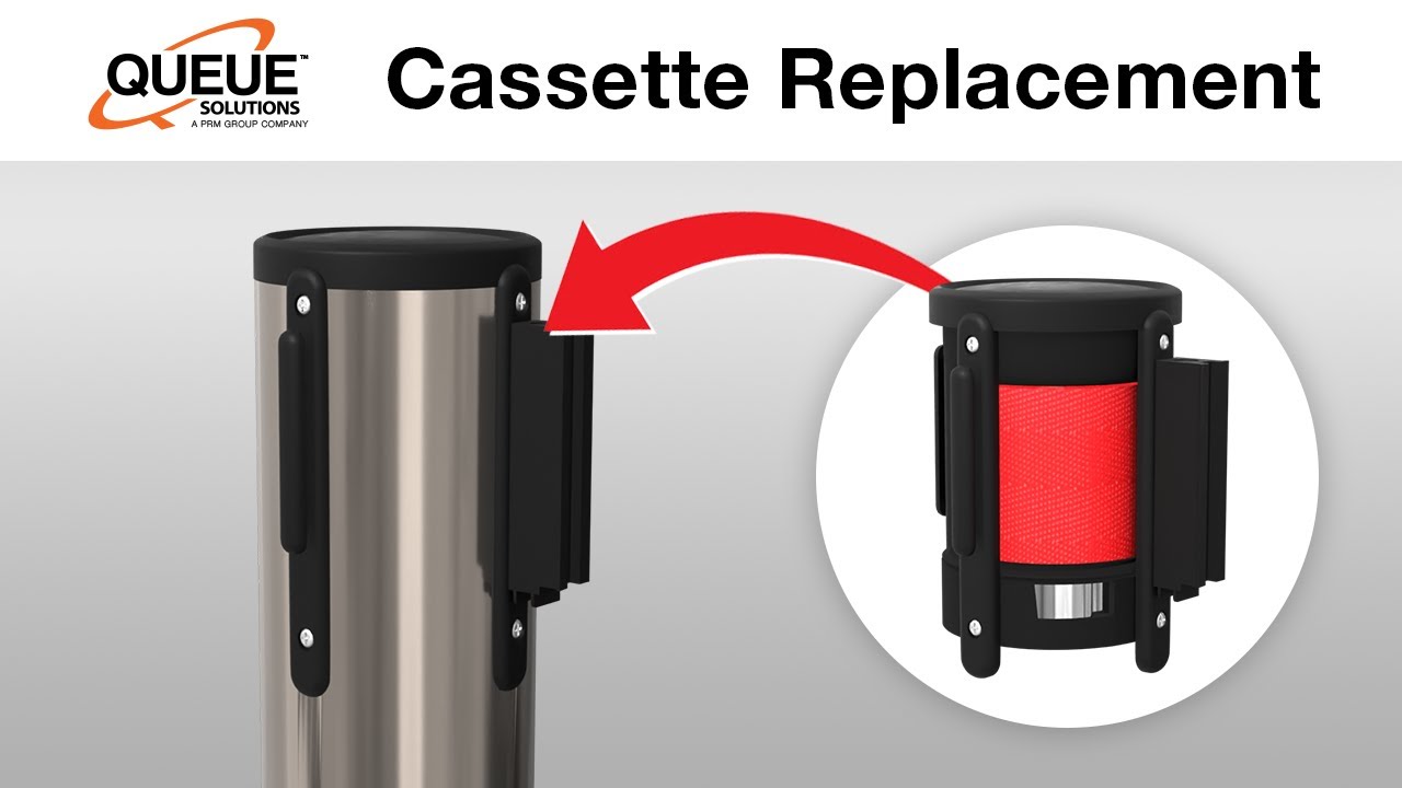 How To Replace A Belt Barrier Cassette | Queue Solutions