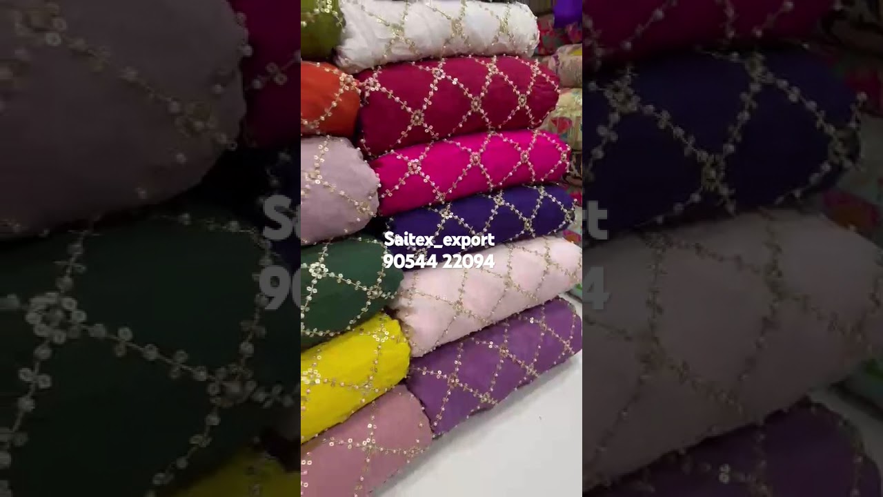 ✨️🌼deal all types of embroidery fabrics and pla work 🛍orderĐM whatsApp 90544 22094 #embroiderythre
