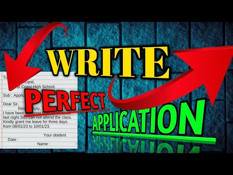How to write a casual leave application | application kaise likhen | application