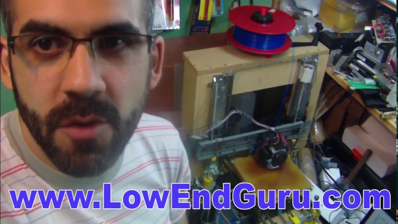 Low cost RepRap 3D Printer made with e-waste