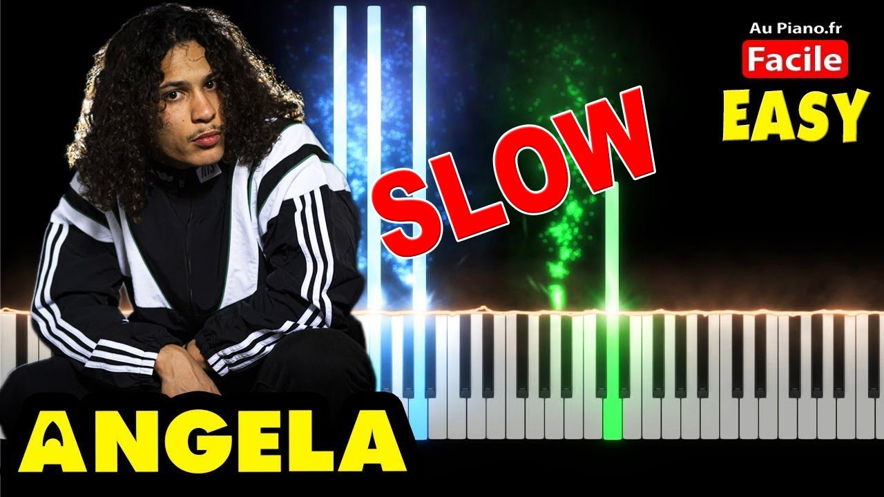Hatik Angela Piano Tuto EASY (SLOW Version) - Au Piano.Fr
