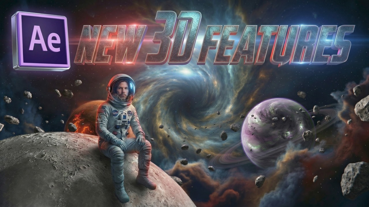 Advanced new 3d Features in After Effects Tutorial