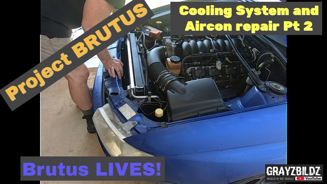 VZ SS Commodore Engine Cooling and Aircon Pt 2 (Project BRUTUS Ep 11)