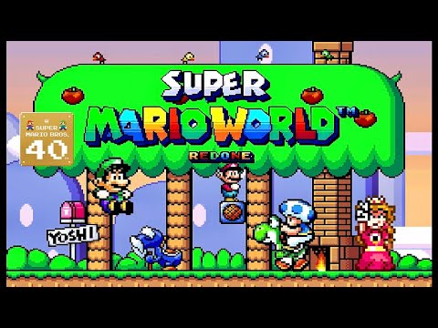 Super Mario World Redone - 40 Years of Mario! - SMW ROM… - Partner