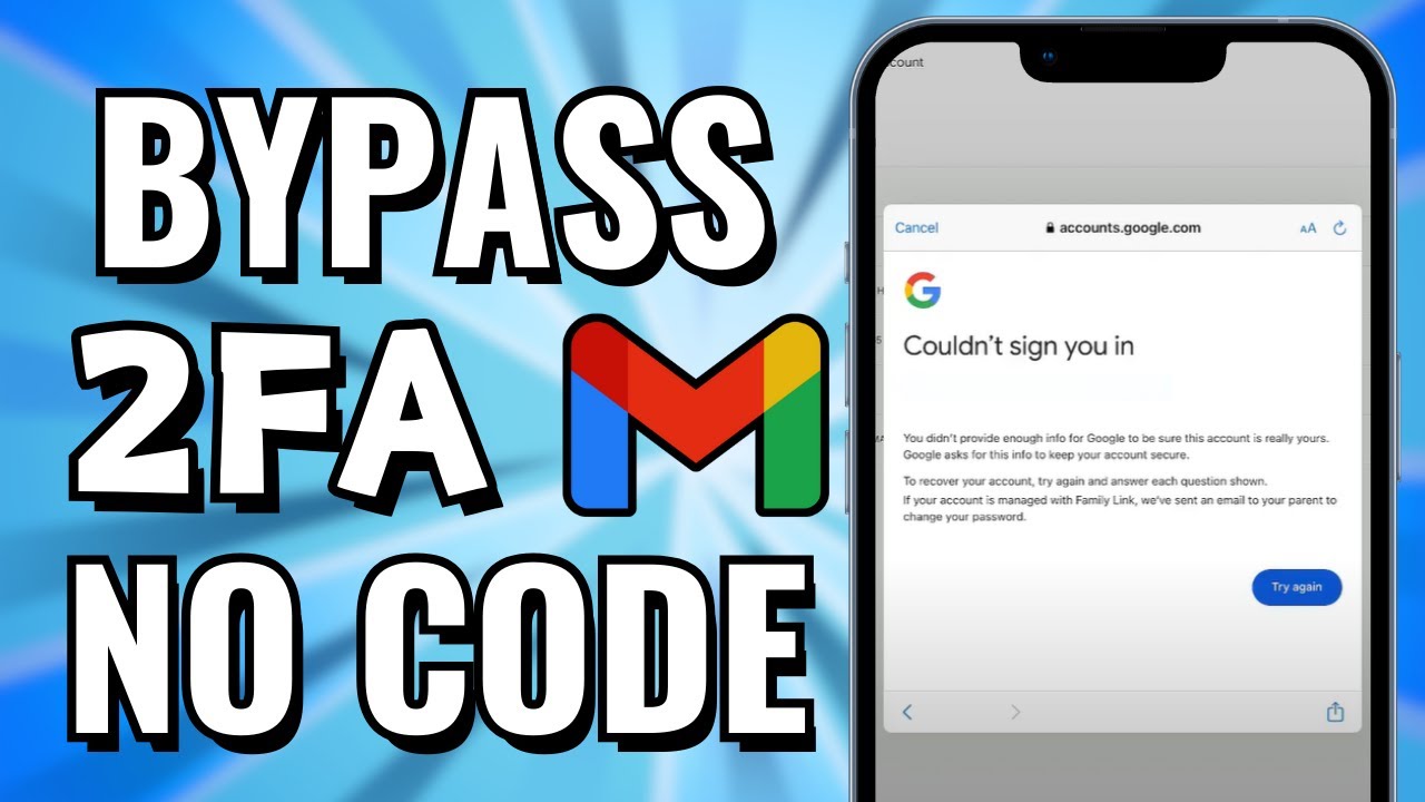 How To Bypass Gmail 2 Step Verification Without Codes Basic Tutorial