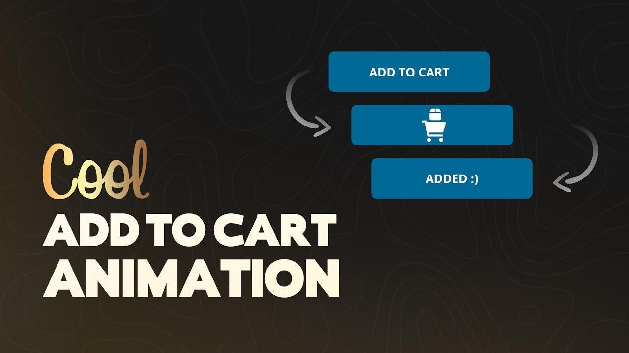 Add to Cart Button Animation using CSS & JavaScript