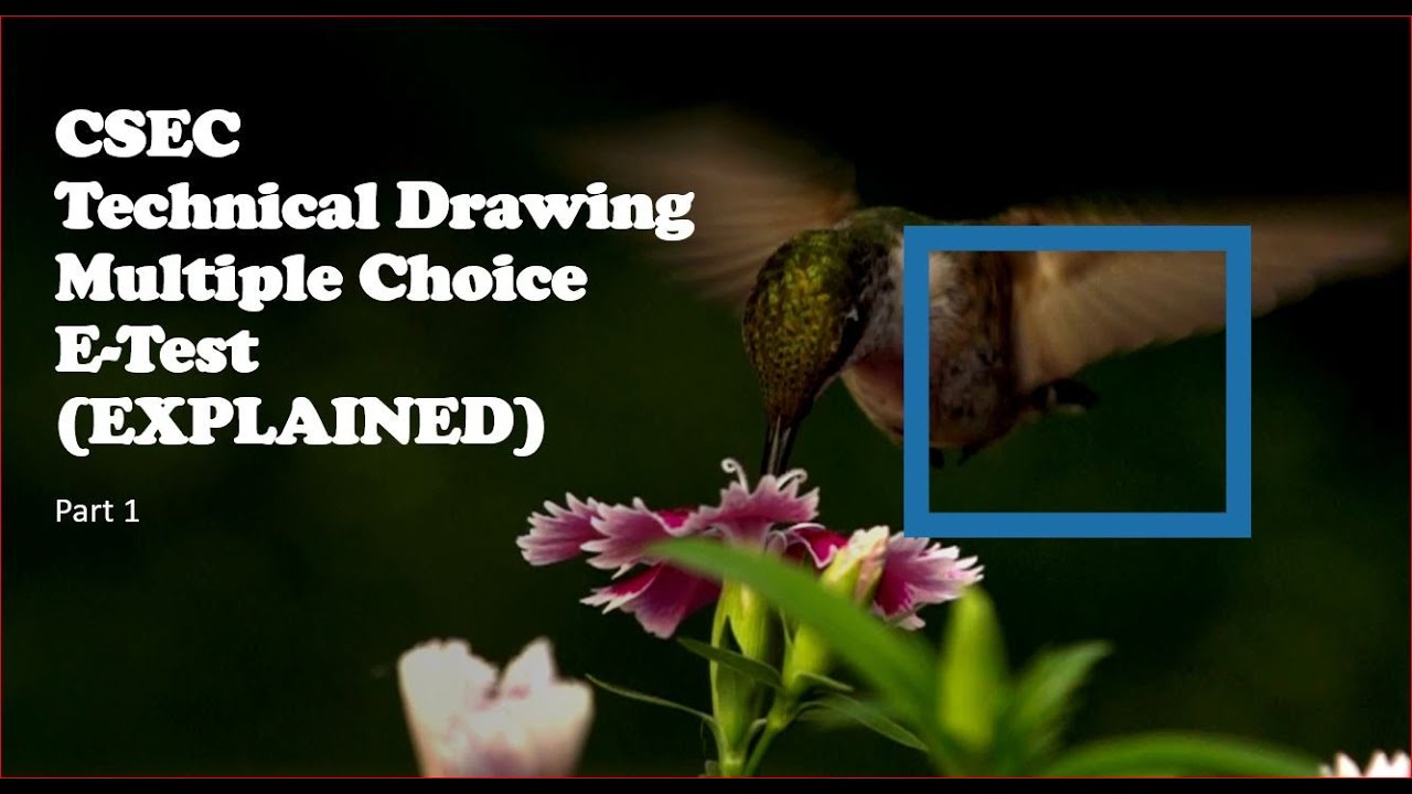 CSEC Technical Drawing Multiple Choice Questions - Part 1