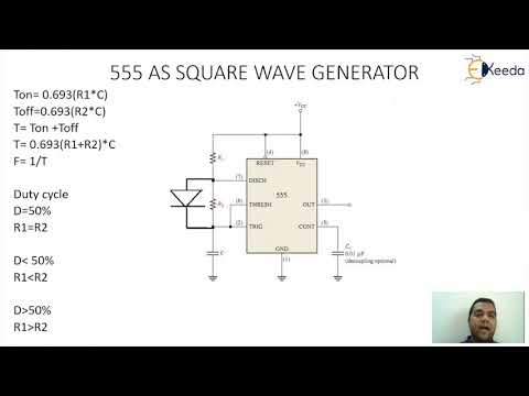 Square Wave Generator Fundamentals -TIMER IC 555 - GATE Analog Circuits Concepts Video Lecture ...