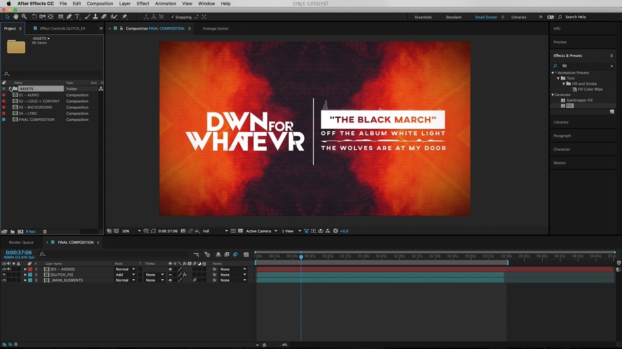 Lyric Video Template | After Effects (VIDEO TUTORIAL)