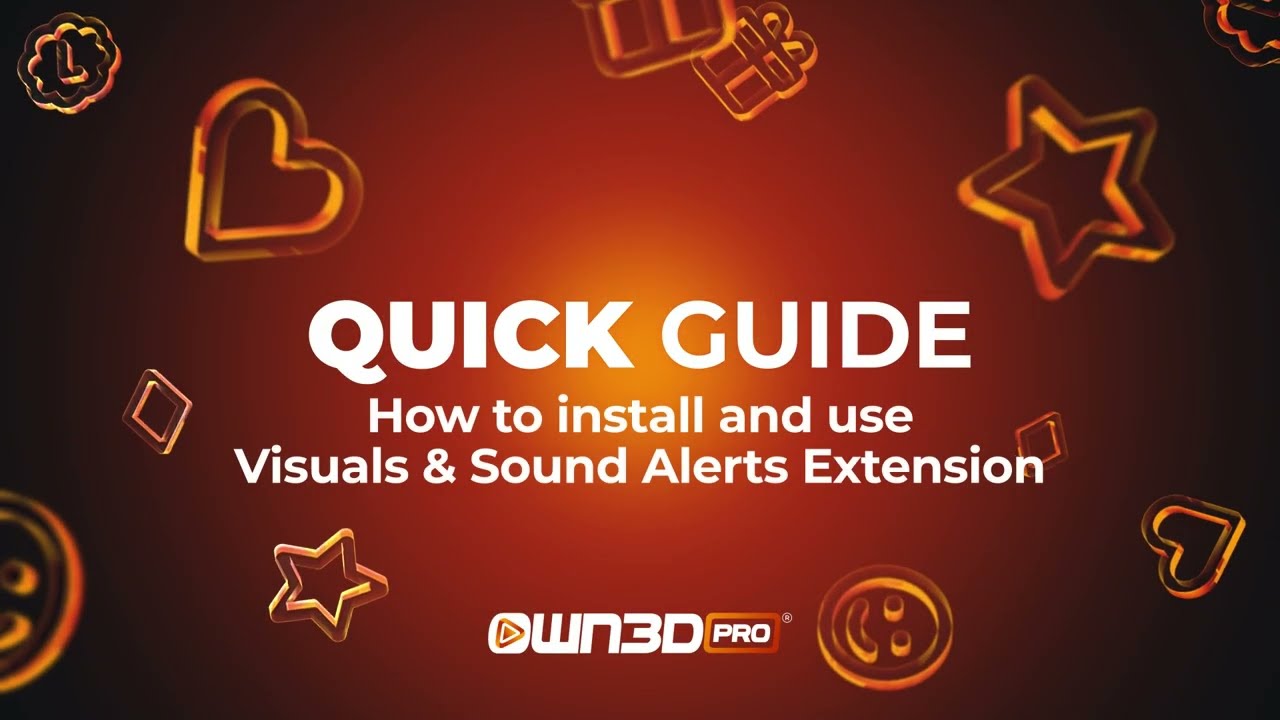 HOW TO install and use Visuals & Sound Alerts Extension - GUIDE