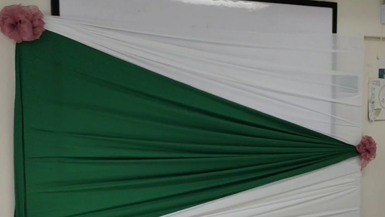BACK DROP DESIGN WITH TWO COLORS COMBINATION FULL VIDEO TUTORIAL