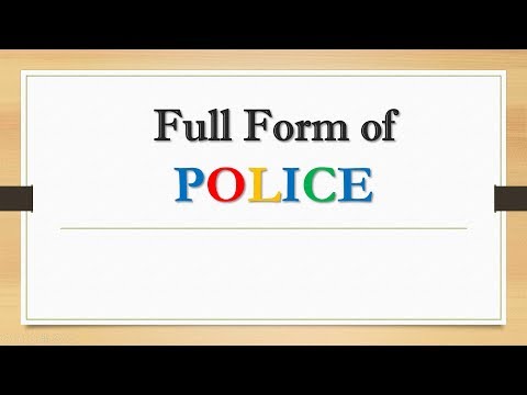 Full Form of Police || Did You Know?
