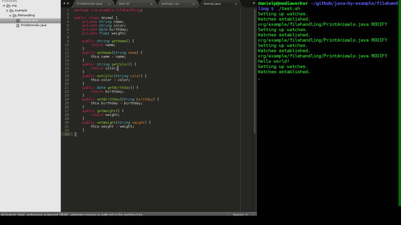 File handling part 1 (Java by Example)