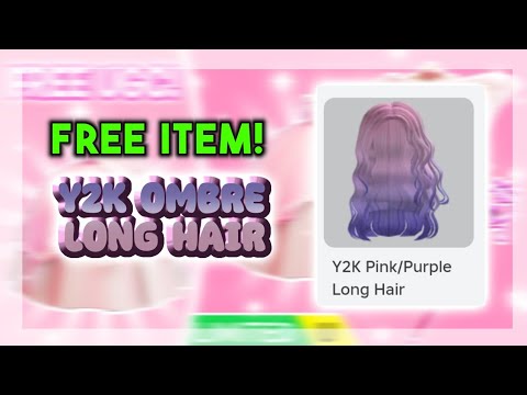 Free Roblox Hair! How to get the Y2k Pink/Purple Long Hair For FREE!