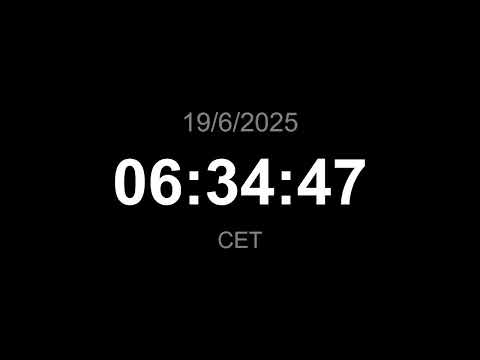 🔴 LIVE | Clock - CET (Current time)