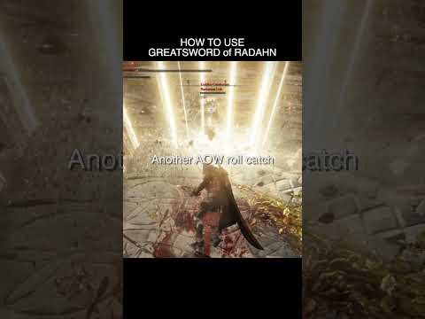 How to use Radahn's Greatsword