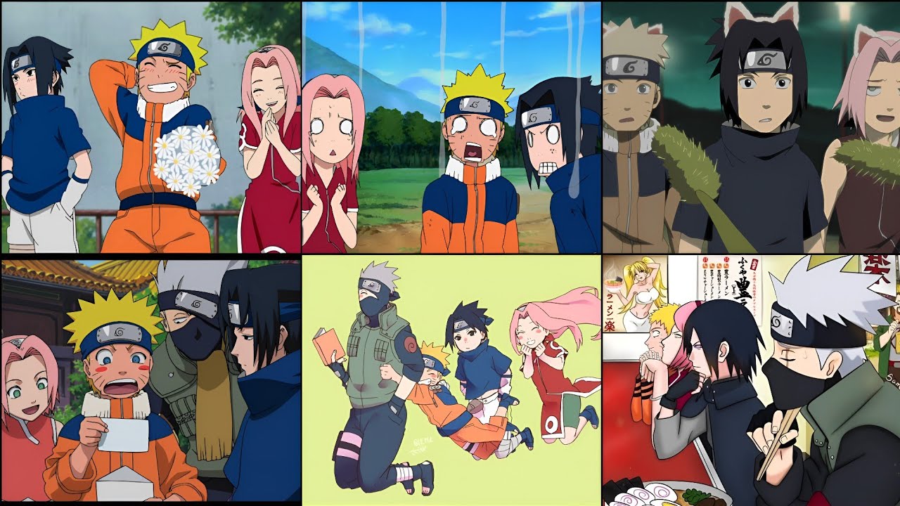 Naruto Team 7  being chaotic for 9 Minutes straight| English Dub