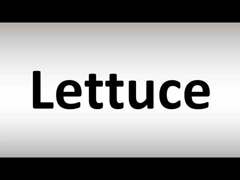 How to Pronounce Lettuce