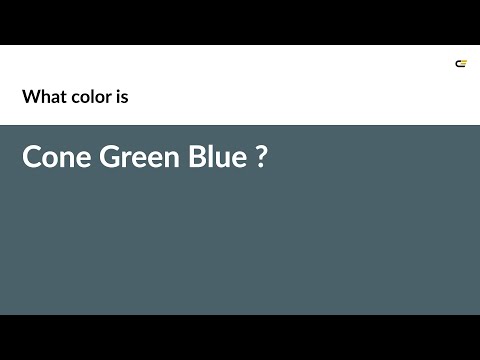 Cone Green Blue color #4a6169 hex color - Blue color - Warm color 4a6169