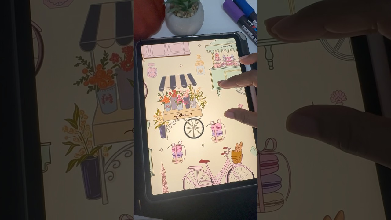 Creating Seamless Pattern in Procreate #surfacepattern #procreate