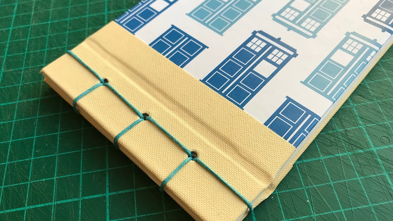 Doctor Who notebook - Japanese Bookbinding  - Artist Commentary - Lets Create Mistakes