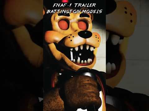 FNAF 1 Tariler with @Battington models!! Pt. 1 #fnaf #blender #blender3d