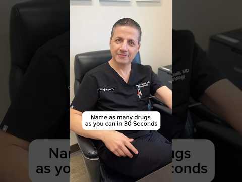 Name as many drugs as you can in 30 seconds! ⏱️With Dr. Elkhalili #Challenge your doctor and tag us!