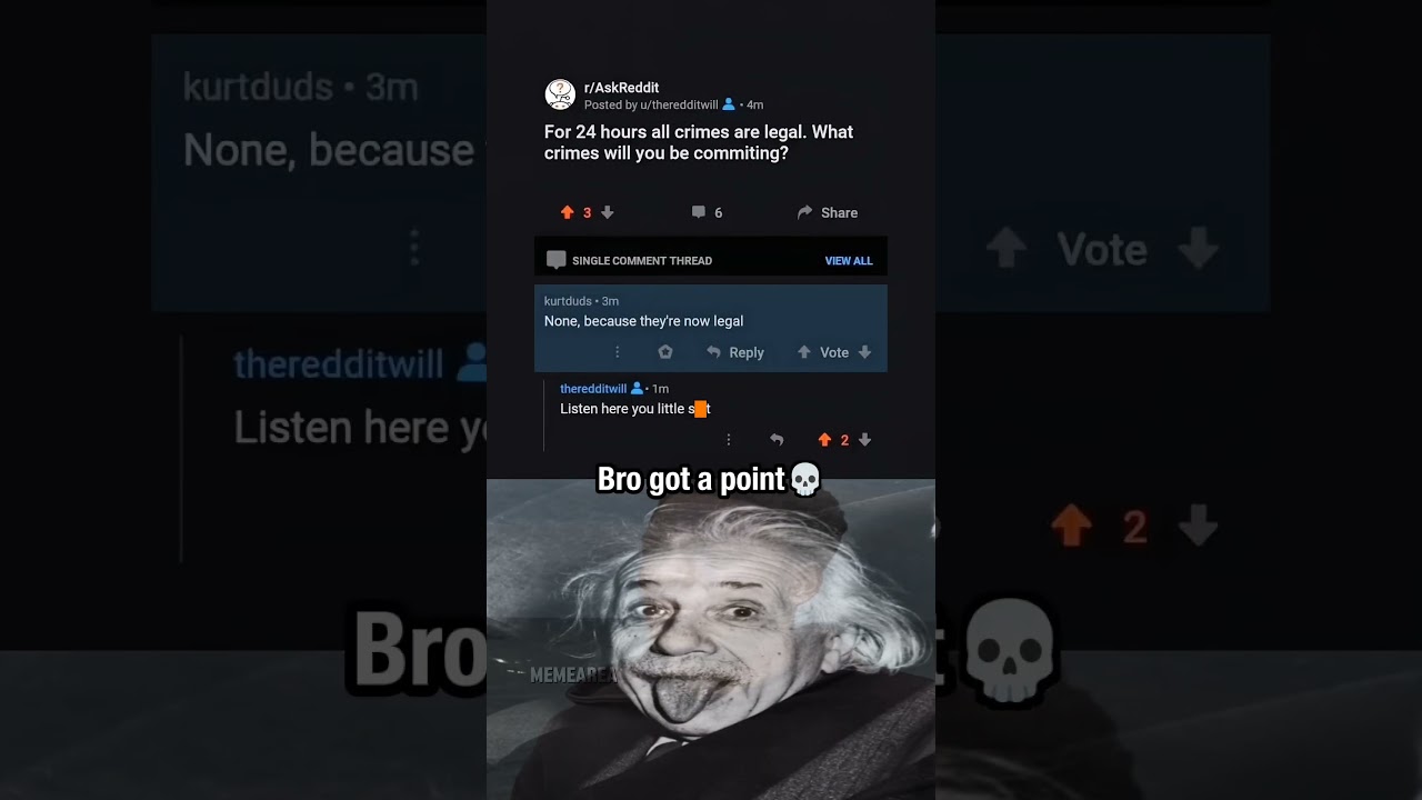 He ain't wrong tho 💀