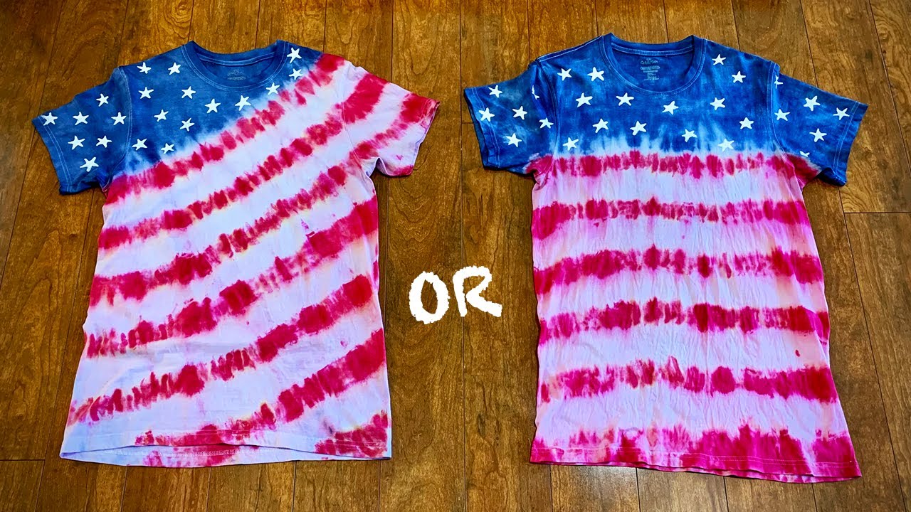 American Flag Tie Dye T-Shirt / Easy craft for beginners